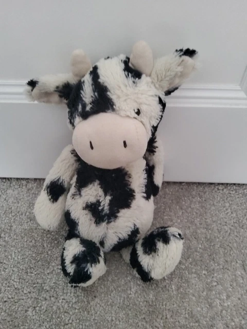 JELLYCAT PLUSH SOFT Toy Bashful Cow Black & White 12" VGC £22.95 ...