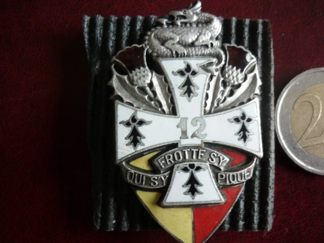 INSIGNE ANCIEN / 12 éme REGIMENT DE DRAGONS EUR 36,00 - PicClick FR