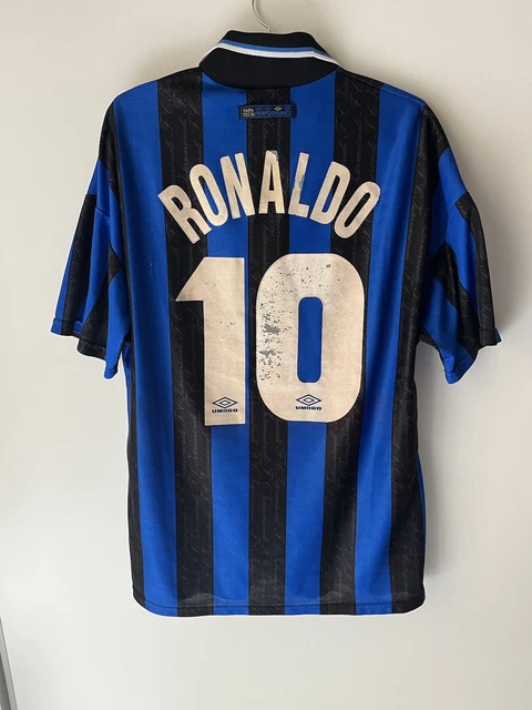 MAGLIA ORIGINALE Store Inter 1997/98 Ronaldo XL Autentica No Match Worn ...