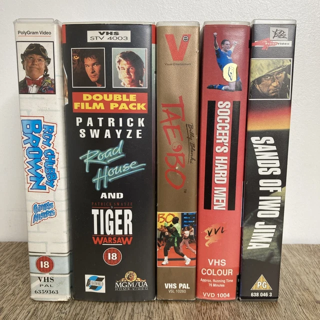 VINTAGE VHS TAPE Mixed Job Lot 80s 90s Retro Films Comedy Football ...
