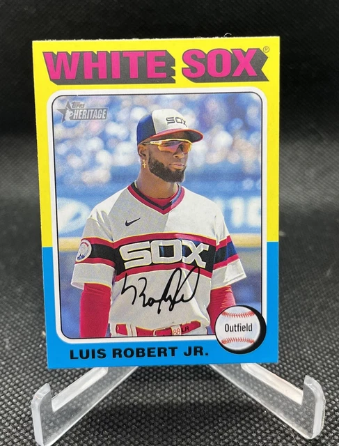 2024 TOPPS HERITAGE MINI #130 Luis Robert Jr. SSP Uniforme Throwback Variazione EUR 11,21 ...