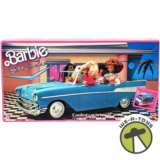 BARBIE 57 CHEVY Bel Air Convertible Car Blue 1989 Mattel 3561 £329.43 ...