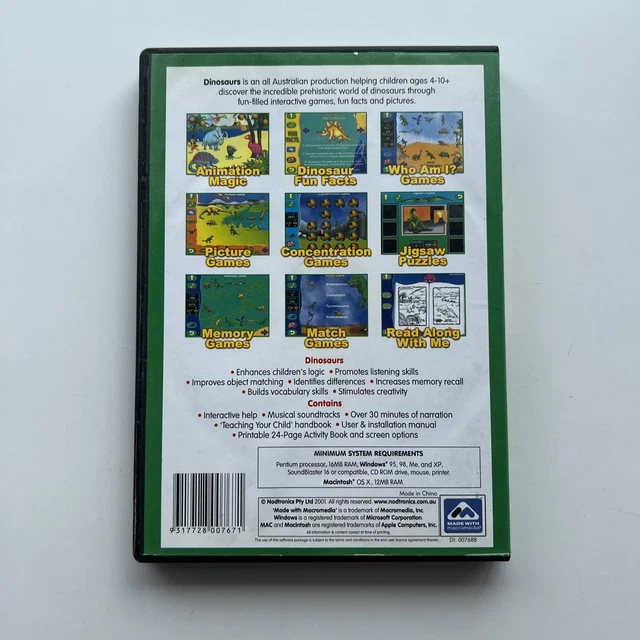 DINOSAURS: REVIVAL – Educational PC CD-ROM (Children’s Learning ...