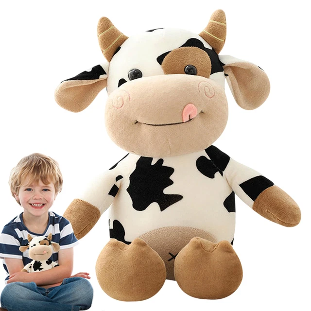 COW PLUSH TOY 30cm Stuffed Animal Throw Plushie Pillow Doll Soft Fluffy ...