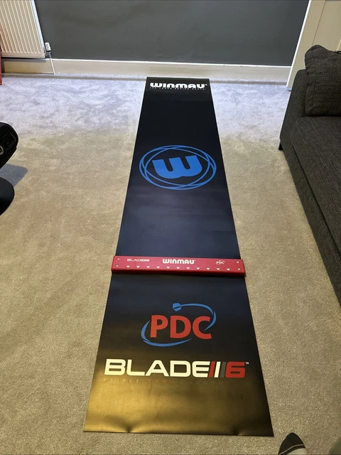 WINMAU PRO ZONE Precision PVC Dart Mat & Integrated Oche £47.50 ...