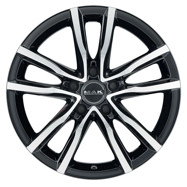 CERCHIO IN LEGA Mak Milano Per Fiat Doblo M1 6.5X16 5X100 Black Mirror ...