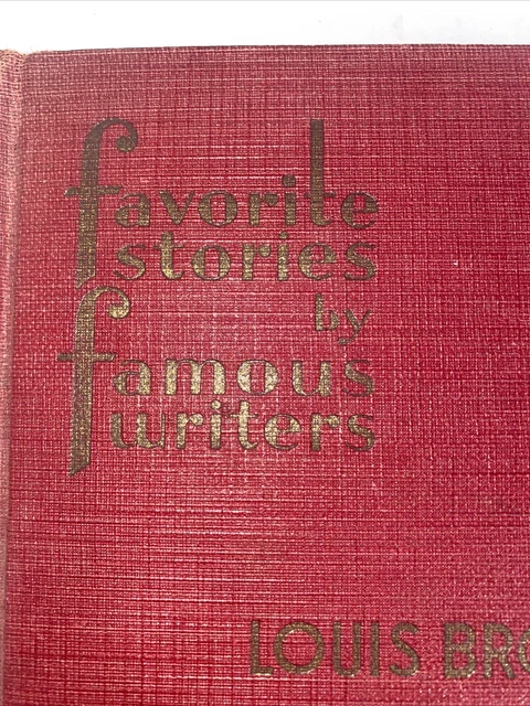 VINTAGE 1934 FAVORITE Stories by Famous Writers 6 best from ...