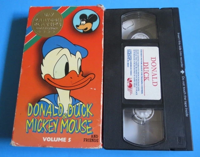 VINTAGE~UAV CARTOON CLASSIC Collection~Donald Duck & Mickey Mouse~Vhs ...