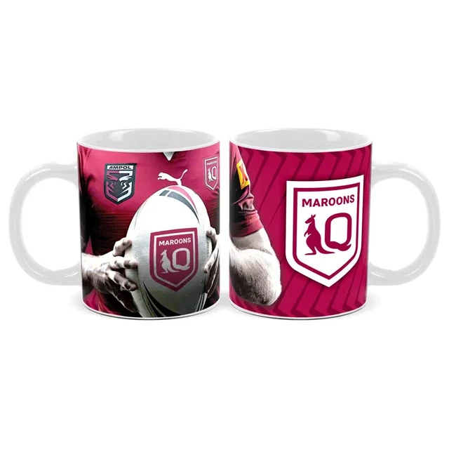 2025 NRL STATE of Origin QLD Queensland Maroons Logo Jersey Coffee Mug ...