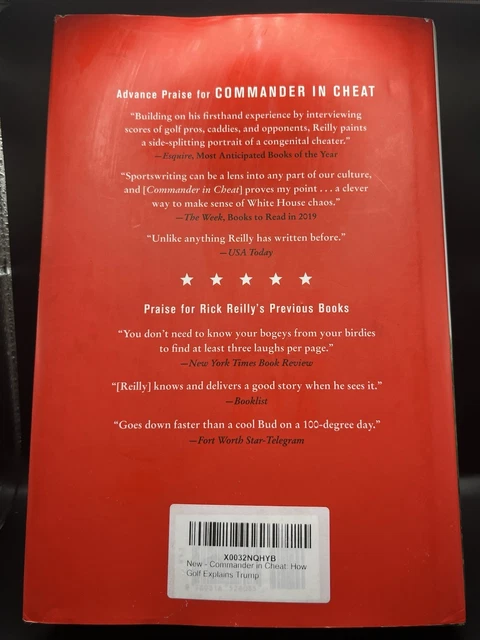 COMMANDER IN CHEAT: How Golf Explains Trump by Rick Reilly Hardcover ...