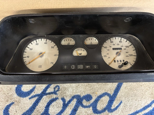 FORD ESCORT MK2 RS2000 Rev Counter Speedo Dash Binnacle White Dials £ ...