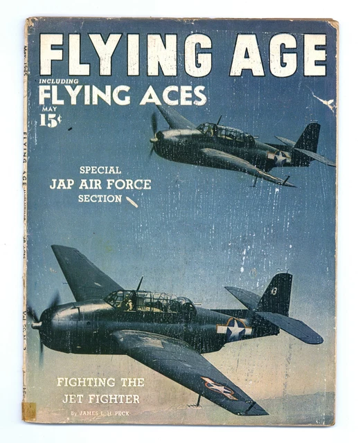 FLYING ACES PULP / Magazine May 1945 Vol. 50 #2 PR Low Grade £3.37 ...