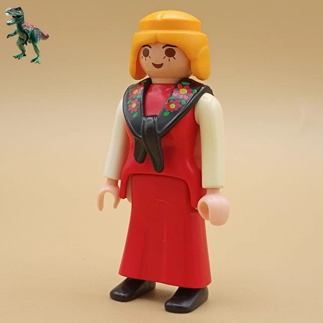 PLAYMOBIL-FIGURINE-FEMME-DOMPTEUR OURS-GITANE-DAME-PAYSANNE-MÉDIÉVALE ...