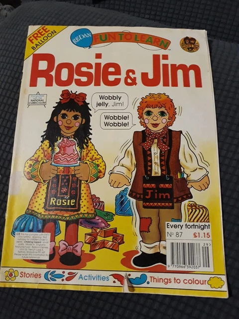 ROSIE & JIM Magazine Fun To Learn Ragdoll Productions Redan Issue 87 ...