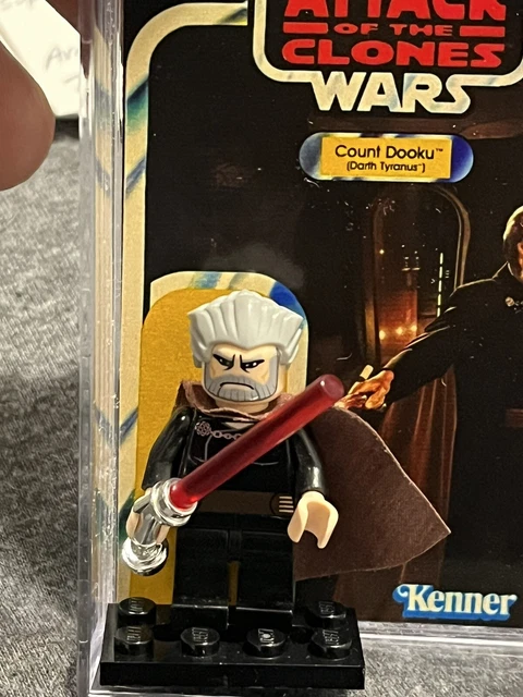 LEGO SW COUNT DOOKU Minifig Display Set W/ Custom Cardback & Case £31. ...