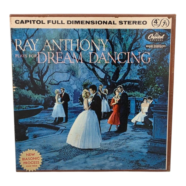 RAY ANTHONY PLAYS for Dream Dancing Reel to Reel Tape 4 Track 7 1/2 IPS ...