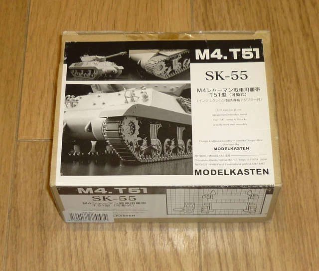 MODELKASTEN 1/35 SCALE - individual tracks for M4 Sherman T51 tank kits ...