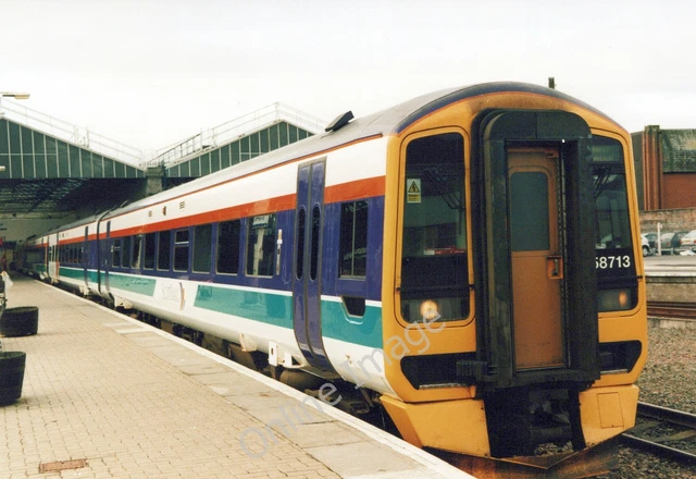 RAILWAY PHOTO 6X4 Class 158 DMU 168713 Inverness Stn c2002 £1.50 ...