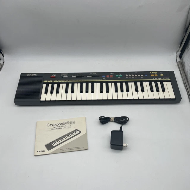 CASIO CASIOTONE MT-55 Electronic Keyboard - Working - W Power Adapter ...