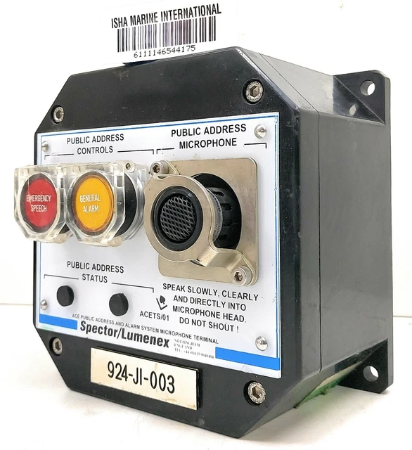 SPECTOR LUMENEX SYSTEM ACET 600 Adaptable Communication Moteur Terminal ...