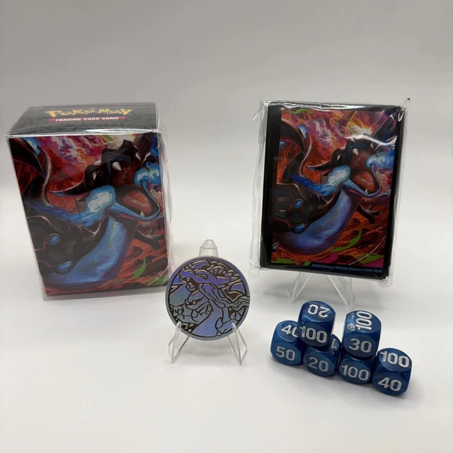 POKÉMON PHANTASMAL FLAMES Mega Charizard X UPC Trading Card Sleeves ...