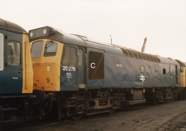 BRITISH RAILWAY B.R Photograph - Class 25 25278 At Vic Berry Leicester ...