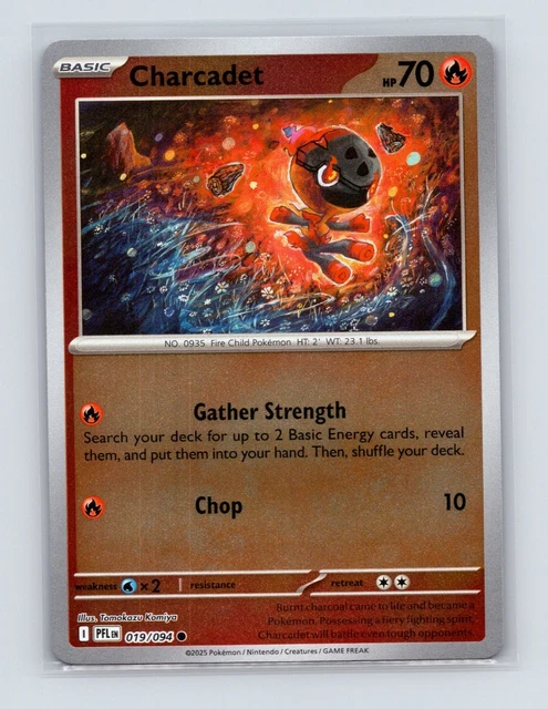 POKÉMON TCG CHARCADET 019/094 ME02: Phantasmal Flames Reverse Holo NM £ ...