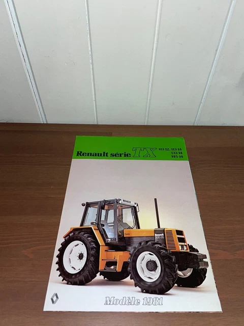 BROCHURE PROSPEKT PROSPECTUS TRACTEUR RENAULT TX MODELES 1981 tractor-traktor-ih EUR 5,99 ...