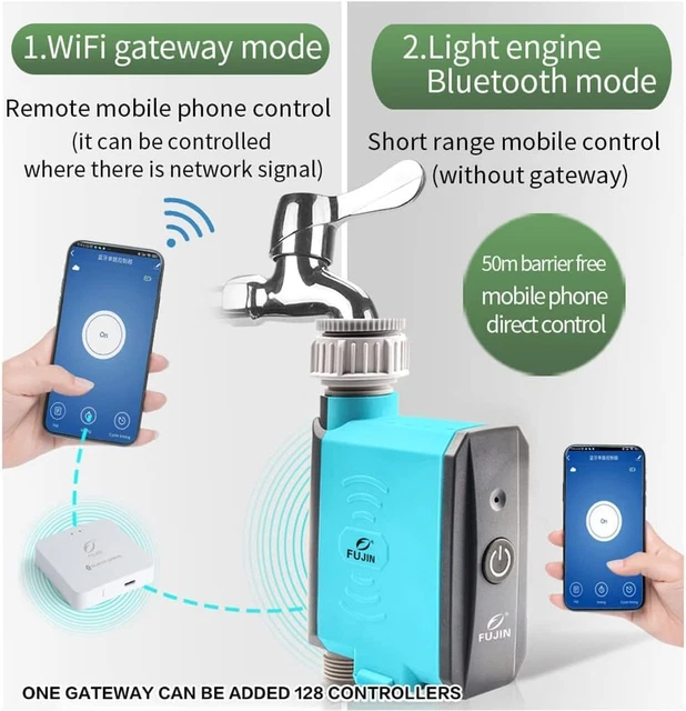 WATER TIMER, BLUETOOTH ＆ Wifi Smart Irrigation System Garden Watering ...