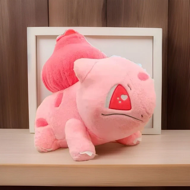 POKEMON VALENTINES BULBASAUR Pink Anime Plush 25cm-30cm Soft Toy Teddy ...