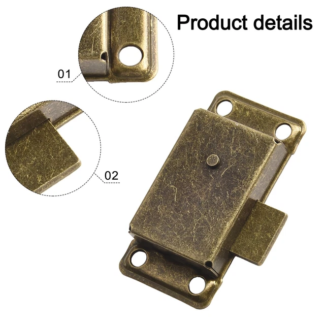 ANTIQUE COPPER DOOR Lock For Furniture Drawer Jewelry Wood Box Cabinet ...