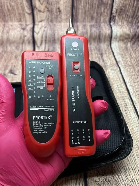 RJ45 RJ11 ETHERNET Network Cable Probe Tester Line Finder Telephone ...