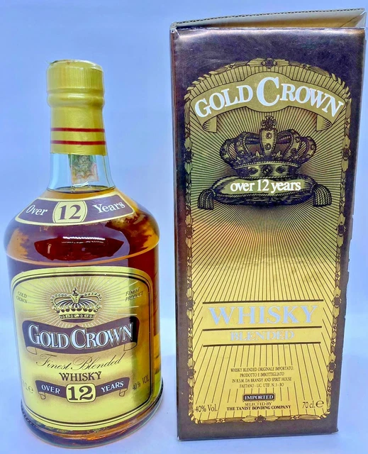GOLD CROWN 12 years old finest blended whisky EUR 30,00 - PicClick IT