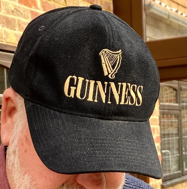 GUINNESS QUALITY BLACK soft cloth cap, fits all sizes, 1990s £3.99 ...