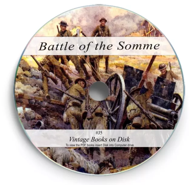THE SOMME WORLD War 1 - 62 Books on DVD - Western Front WW1 Battle Maps ...