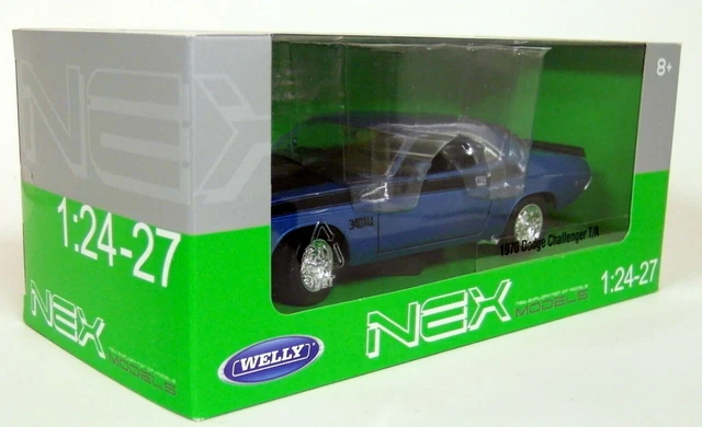 NEX MODELS 1/24-27 Scale - 1970 Dodge Challenger T/A Blue Diecast model ...