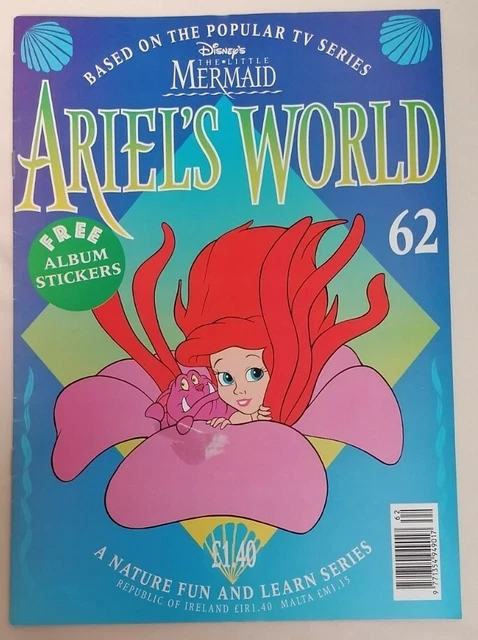 MAGAZINE - VINTAGE Walt Disney Little Mermaid Ariel's World Magazine ...