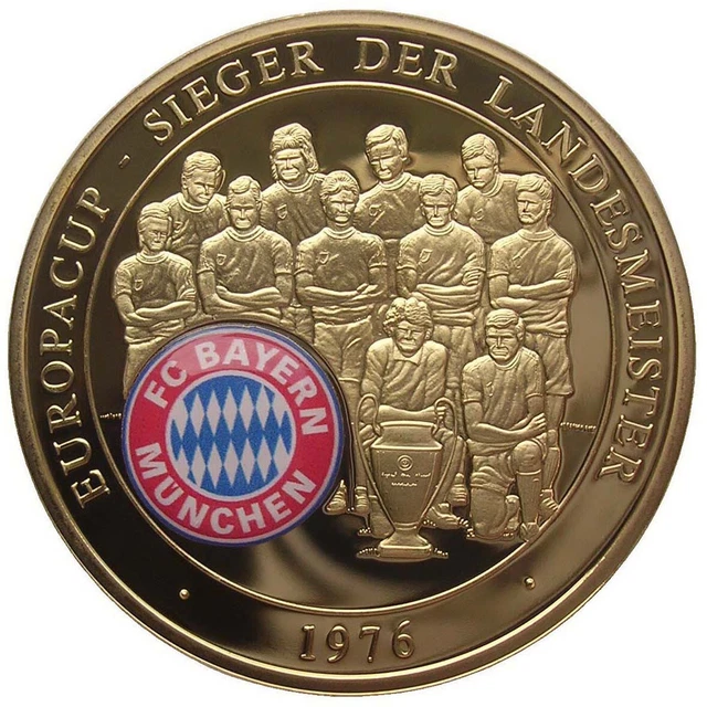 FC BAYERN MÜNCHEN - Münze-Medaille - Europacup - Sieger Der Landesmeister 1976 EUR 20,00 ...