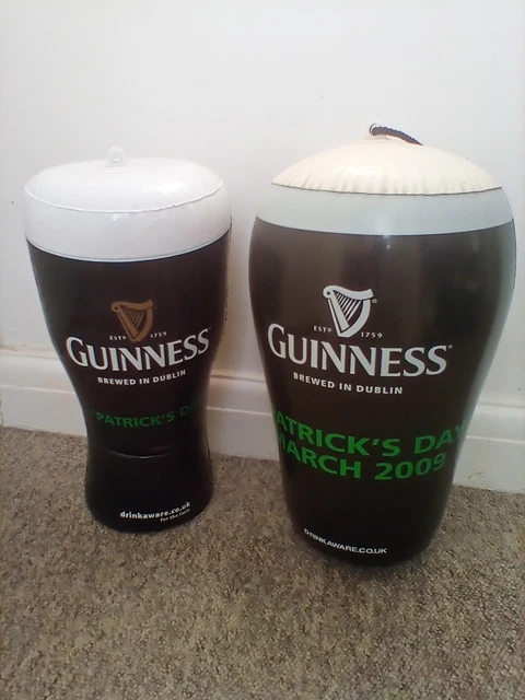 TWO GUINNESS INFLATABLE Pint's Collectible Guinness Used. £16.15 ...