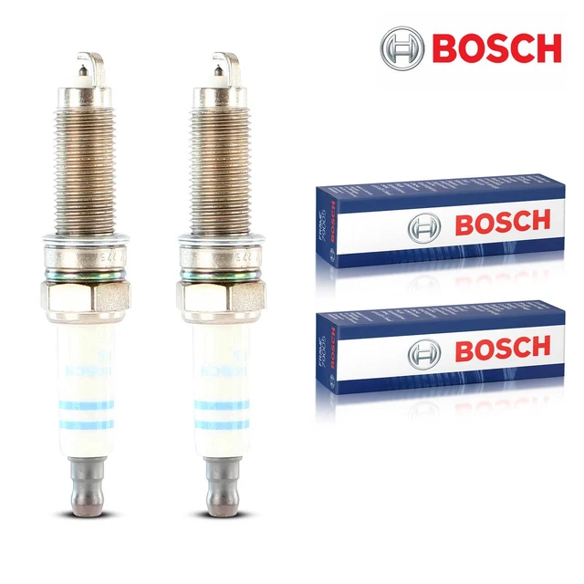BOSCH 0242140528 BOUGIES 2x pour Audi Q7 Porsche Cayenne VW Passat ...