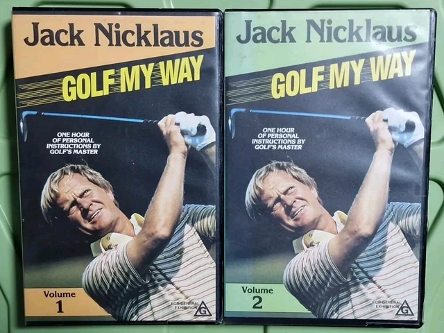 BULK JACK NICKLAUS Golf My Way Vhs Volume 1 & 2 Watched Both Work Great. £29.39 - PicClick UK