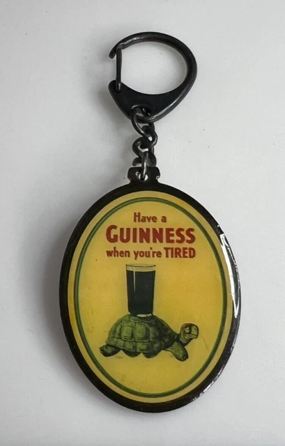 GUINNESS ADVERTISING KEYRING Tortoise Metal Made Ireland 57x 42 mm £22. ...
