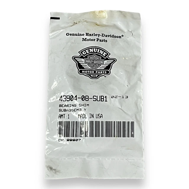 HARLEY-DAVIDSON BEARING SHIM Subassembly 43904-08-SUB1 Genuine OEM EUR ...
