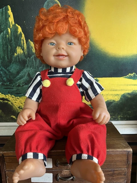 VINTAGE LARGE HAUNTED Chucky Style Doll Halloween Ugly Face Scary ...