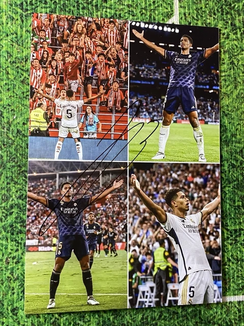 HANDSIGNIERTES FOTO COLLAGE Jude Bellingham Autogramm Signed Photo Real ...