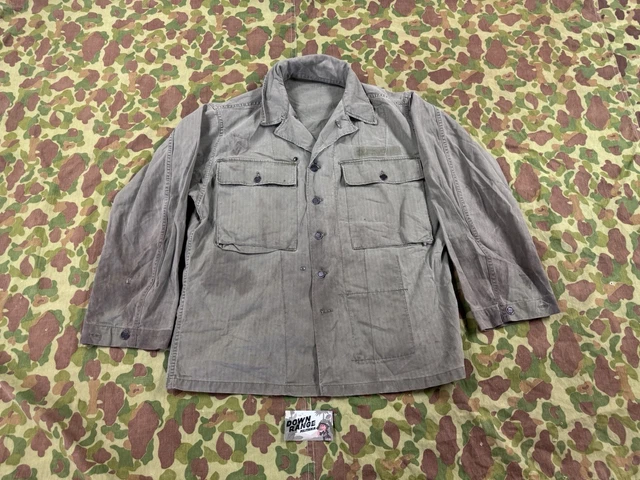 WWII U.S. HBT Jacket 1943 Pattern 13 Star Buttons 40R £157.84 - PicClick UK