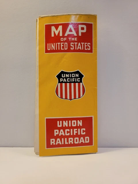 VINTAGE 1947 UNION Pacific Railroad Map of the United States Travel ...