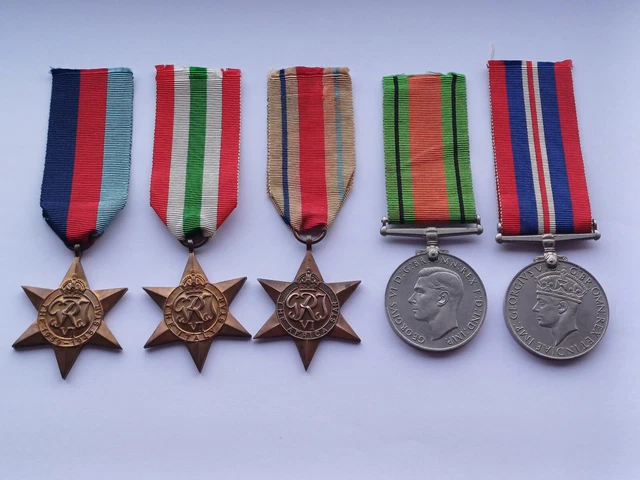 WW2. NORTH AFRICA CAMPAIGN VETERAN'S MEDAL SET (Genuine, Full Size & Un ...