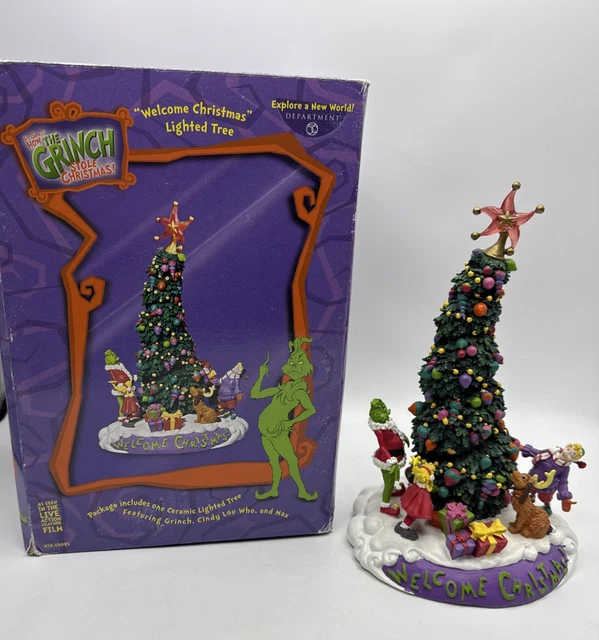 DEPARTMENT 56 DR. Seuss How the Grinch Stole Christmas Welcome Lighted ...
