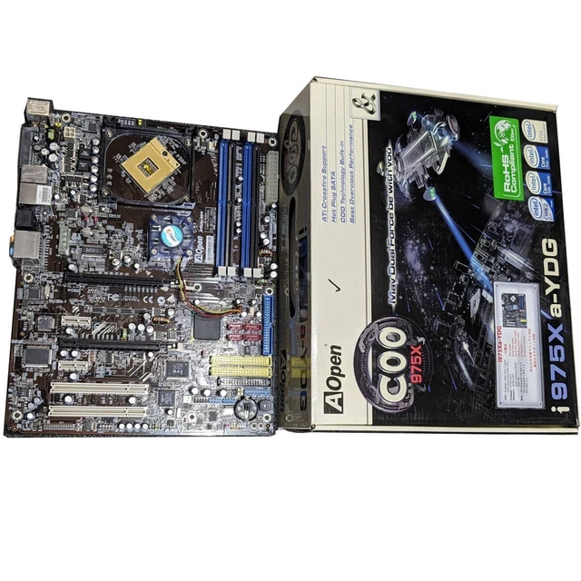 AOPEN I975XA-YDG SOCKET 479 Mobile CPU Motherboard w/ Cooler Used £508. ...